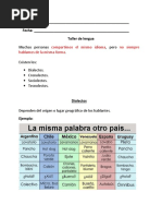 Tipos y ejemplos de lectos en español | PDF