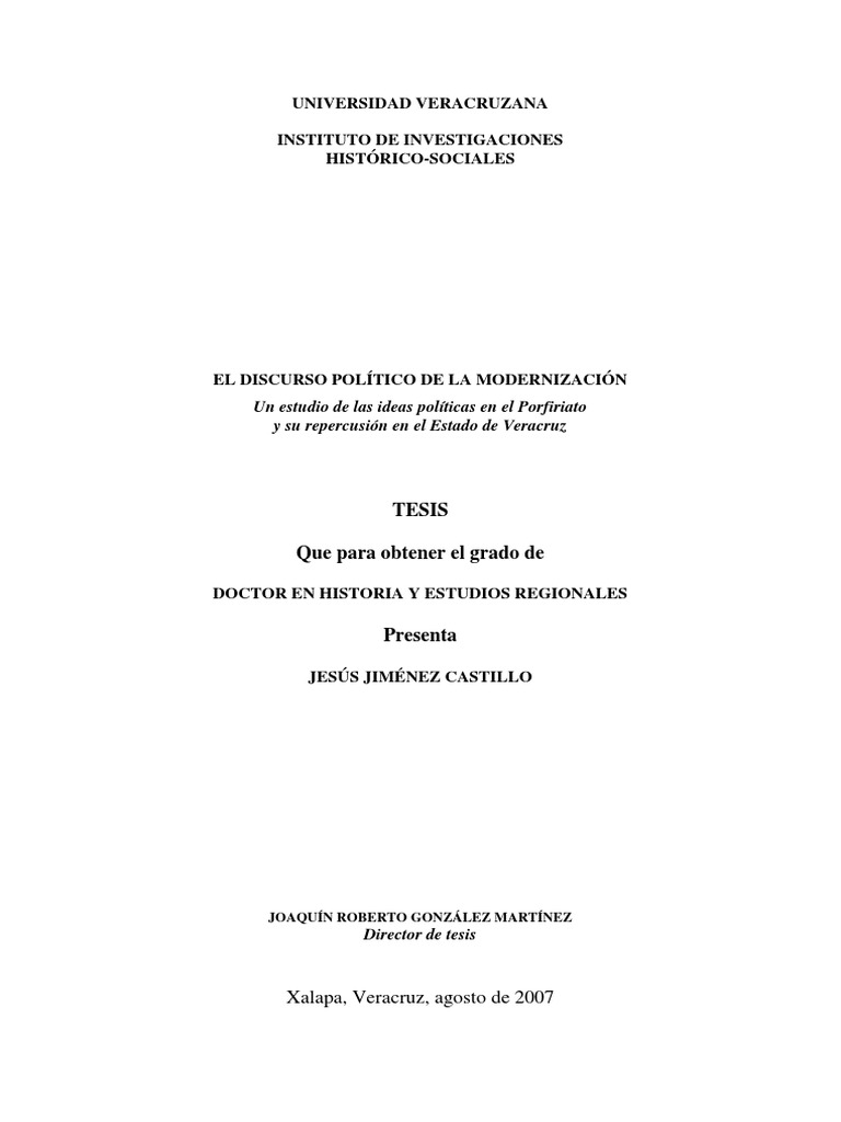 Jimenez Castillo Jesus | PDF | México | Modernidad