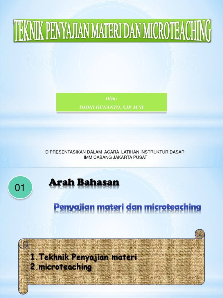 Oleh: Djoni Gunanto, S.Ip, M.Si: Dipresentasikan Dalam Acara Latihan ...