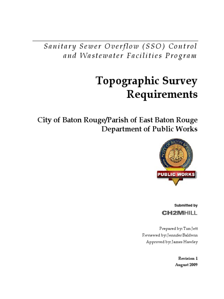 Topo Survey Reqs | Download Free PDF | Surveying | Land Lot