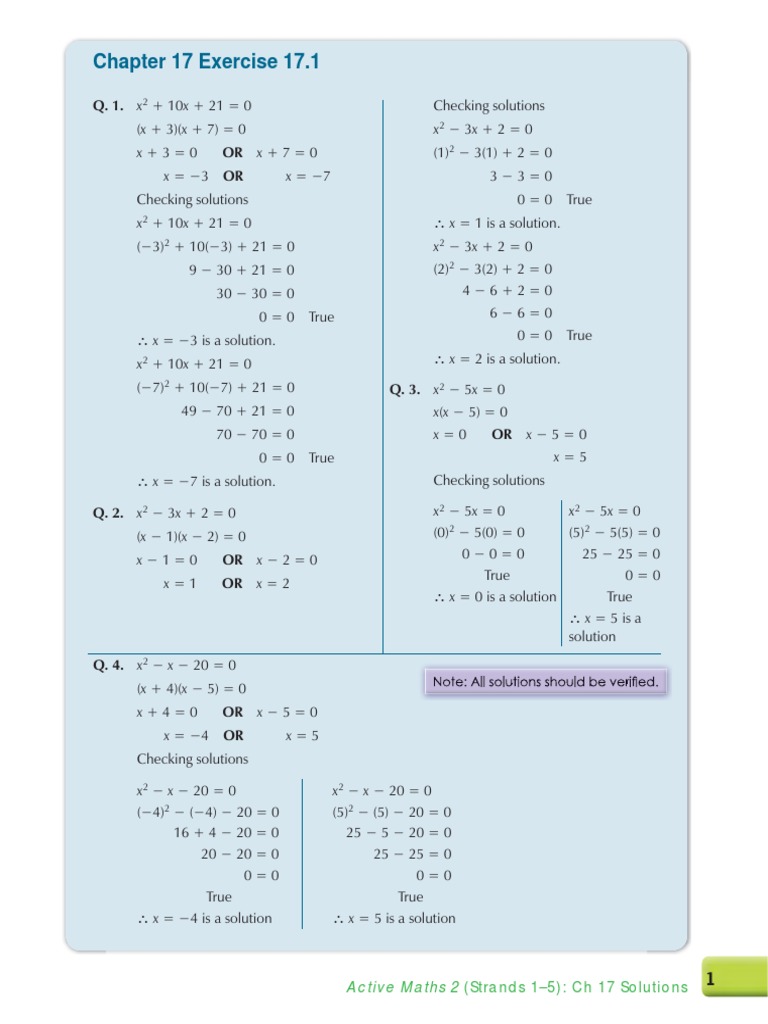 Chapter 17 Solutions | PDF | Numbers | Arithmetic