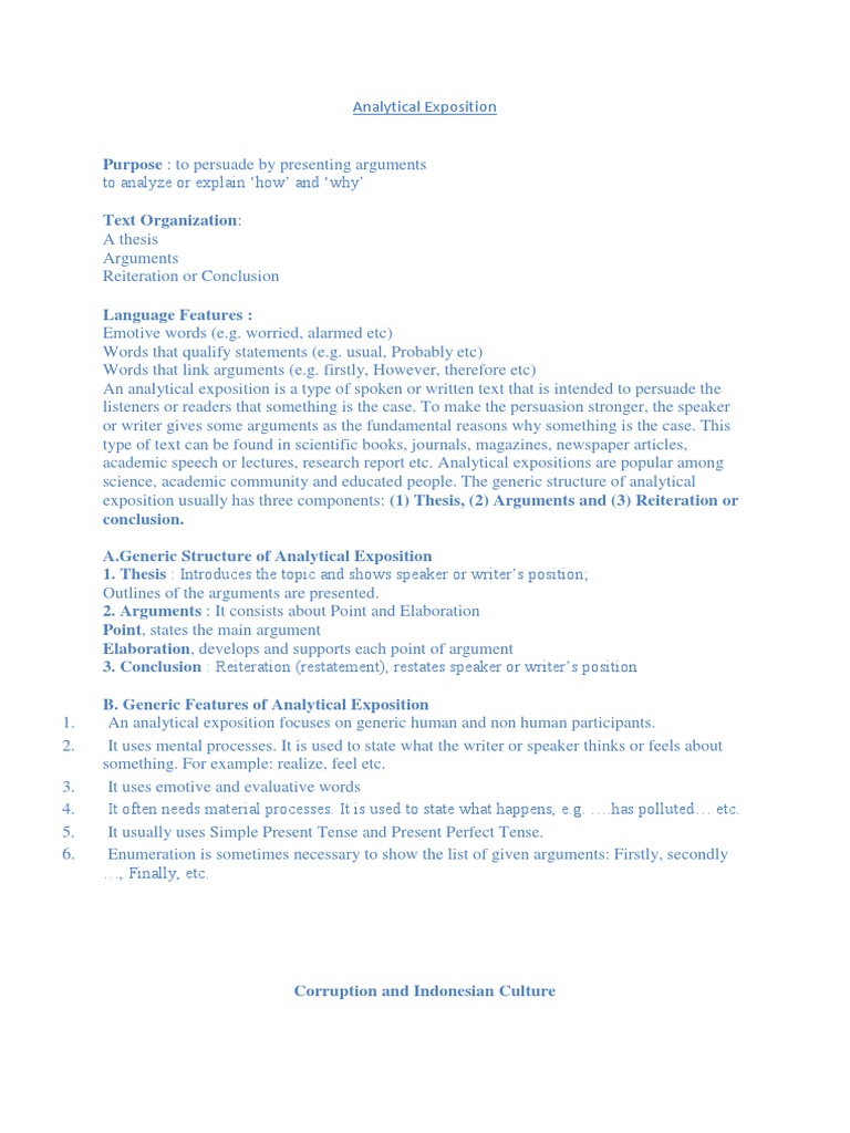 Analytical Exposition Dan Contoh Text | PDF | Smoking | Cigarette