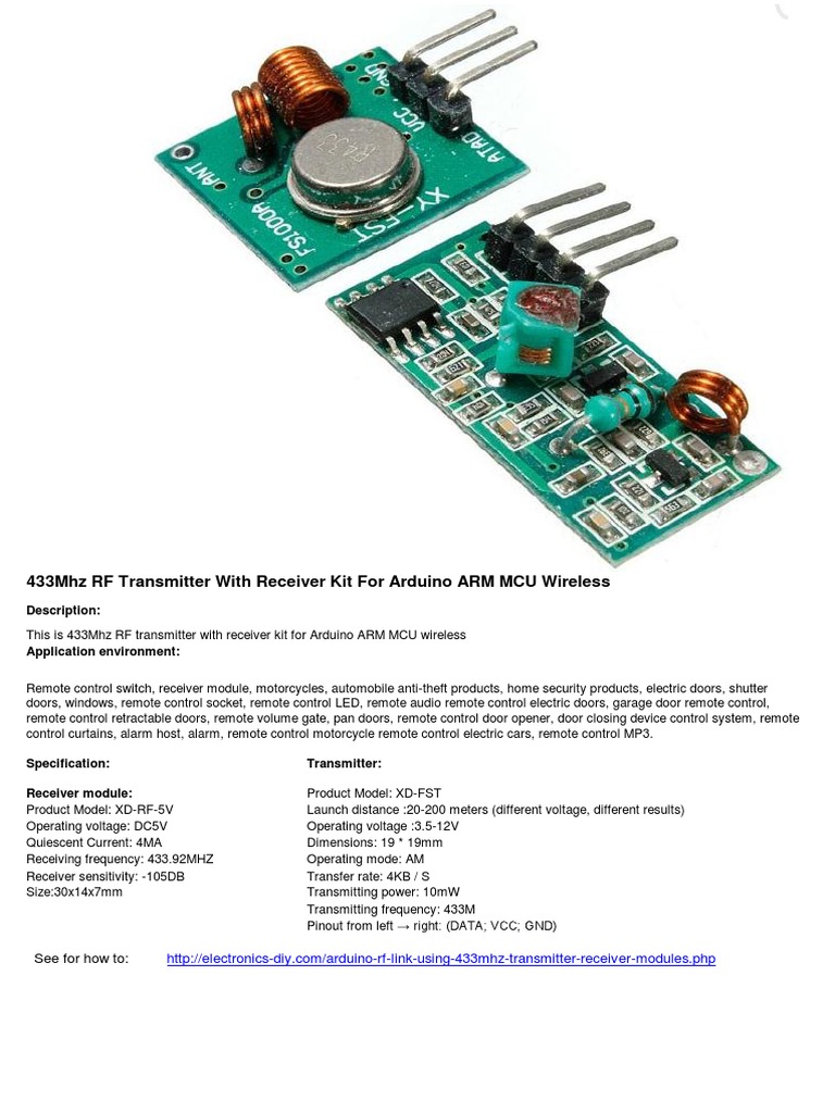433Mhz RF-TX&RX | PDF