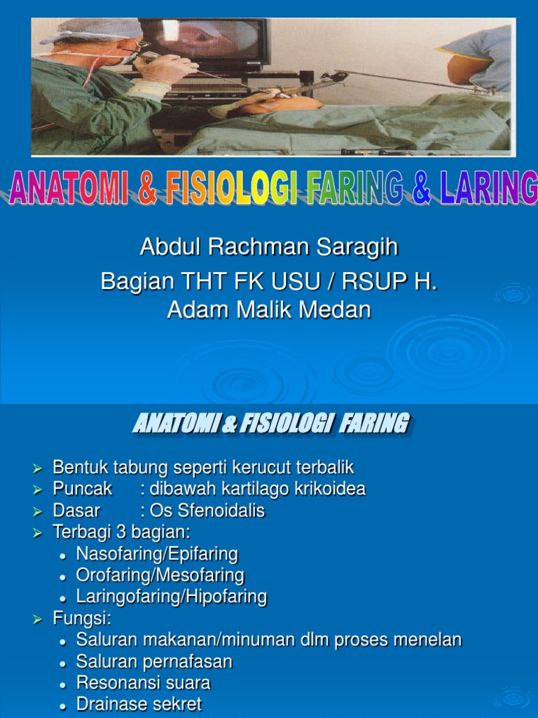 Anatomi & Fisiologi Faring & Laring