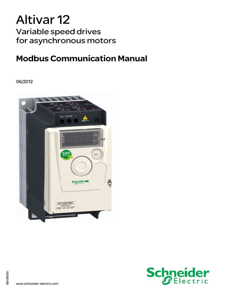 Schneider ATV12 Modbus Comm Manual | Electrical Engineering | Computer ...