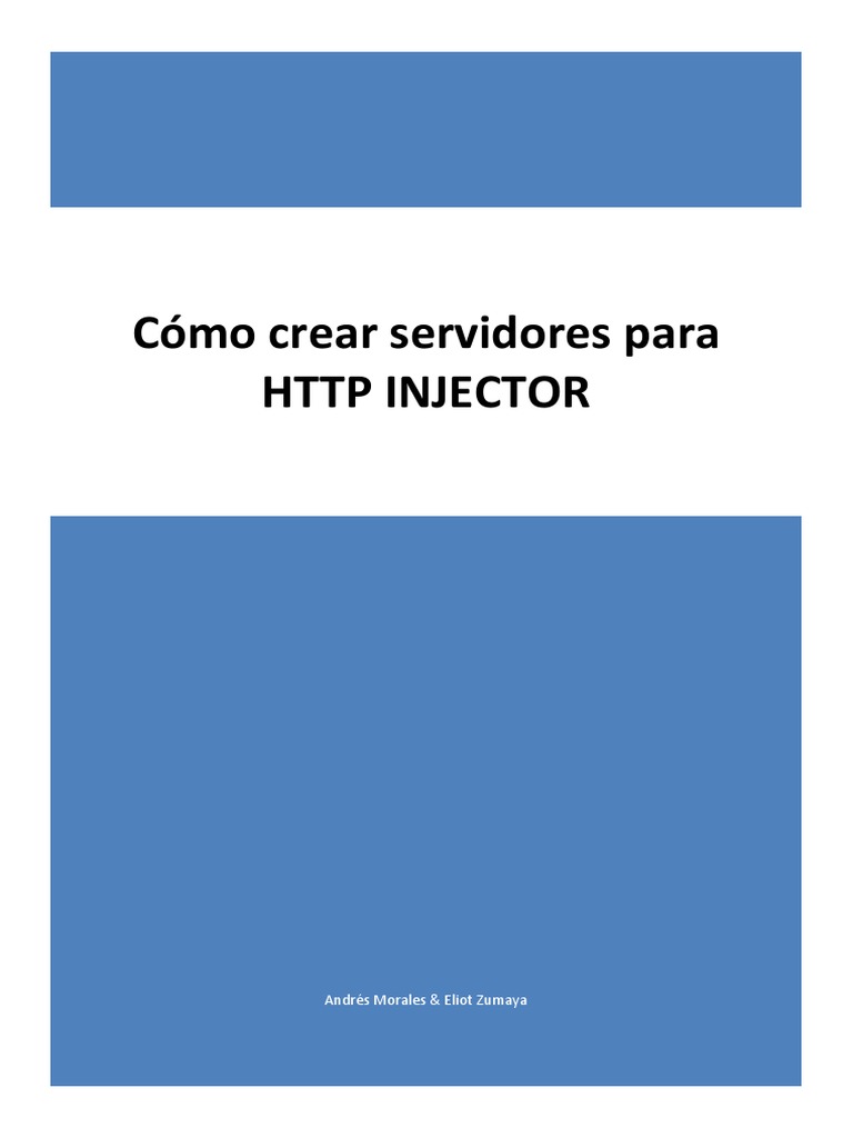 Cómo Crear Servidores para HTTP INJECTOR | PDF | Protocolo de Transferencia de Hipertexto ...