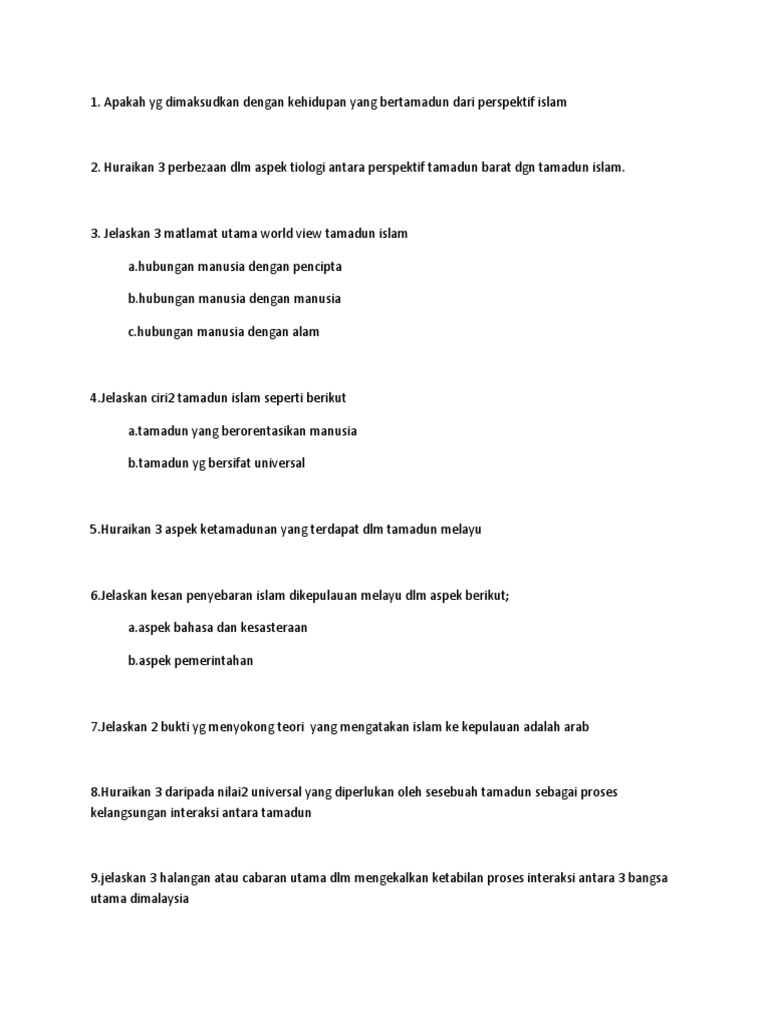 Soalan Esei Titas | PDF