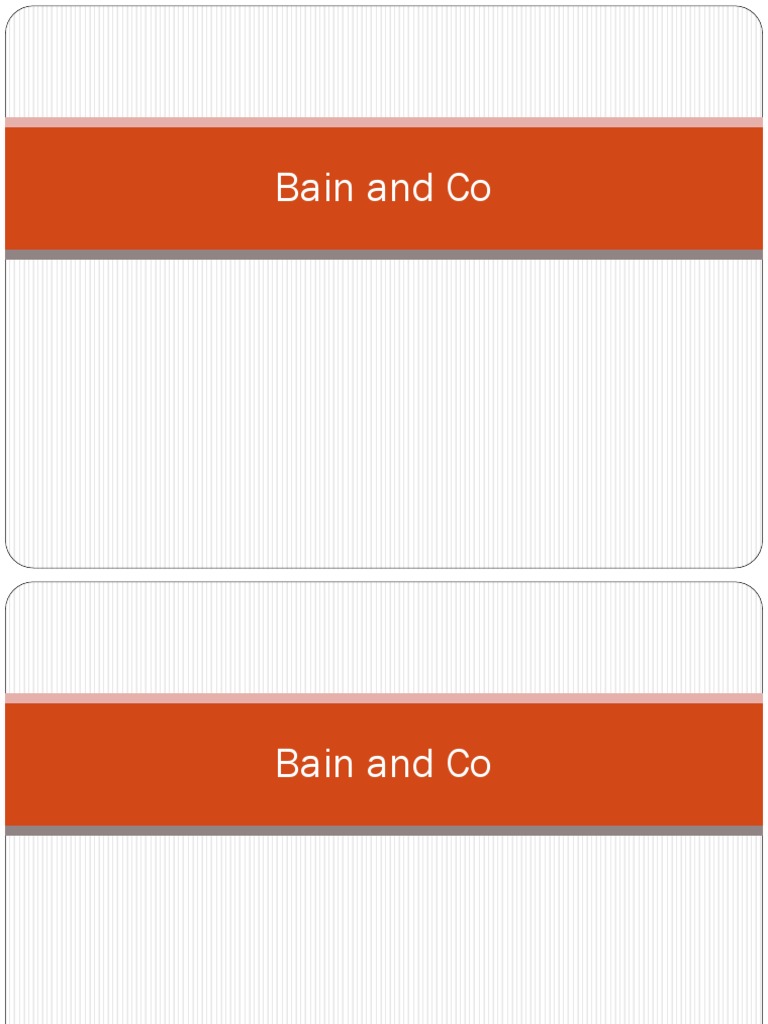 Bain and Co Overview and Insights | PDF