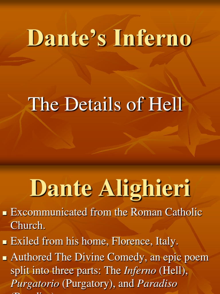 Dantes-Inferno Power Point | PDF | Divine Comedy | Inferno (Dante)