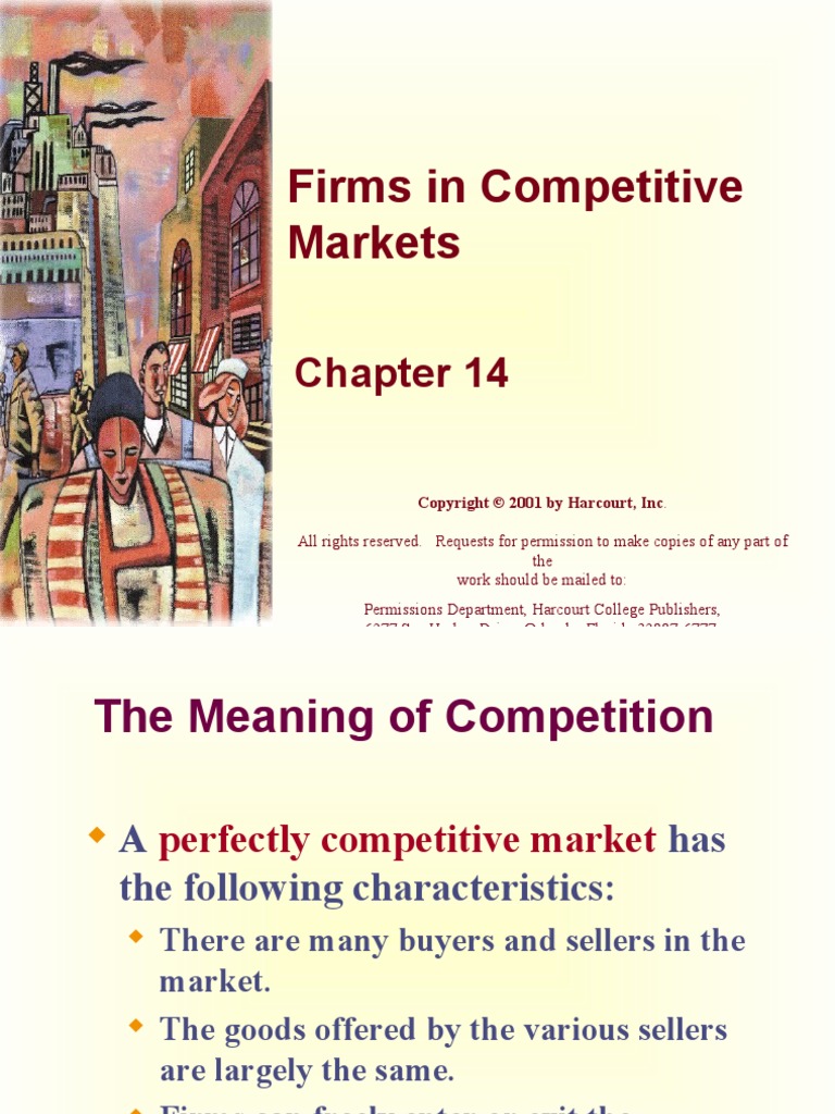 Firms in Competitive Markets | PDF | Business | Marginal Cost
