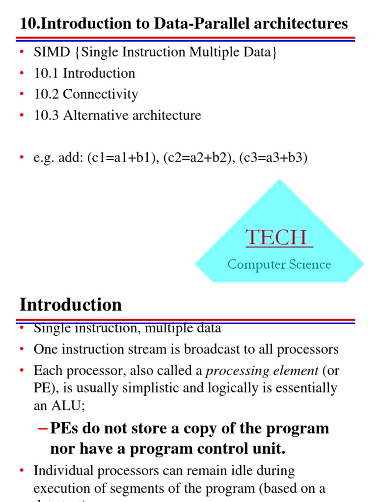 10.introduction To Data-Parallel Architectures | PDF | Parallel Computing | Central Processing Unit