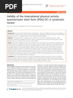 2003 Craig Et Al - International Physical Activity Questionnaire - 12 Country Reliability and ...