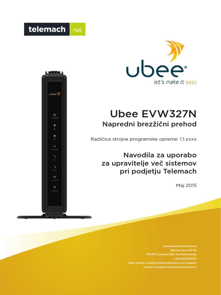 Navodila Ubee EVW327N 10-2015 | PDF