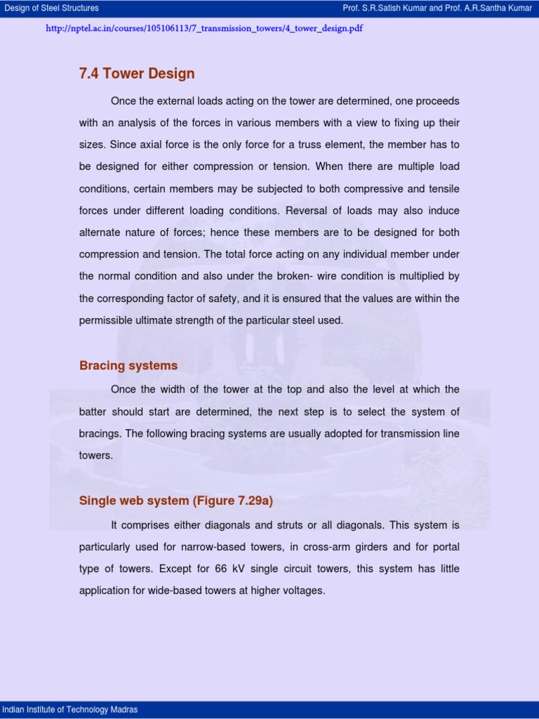 Steel Tower Design | PDF | Mathematical Optimization | Buckling