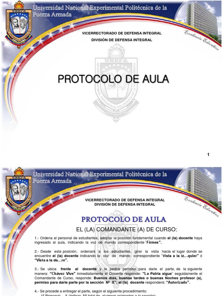 0 Protocolo de Aula | PDF | Salón de clases | Maestros