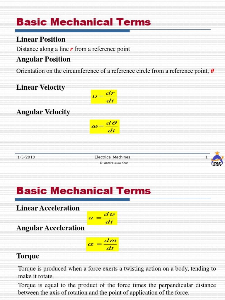 Electrical Machines Basic Mechanical | PDF