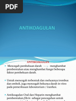 Obat Antikoagulan, Koagulan, Hemostatika - Farmakologi-Tetria | PDF