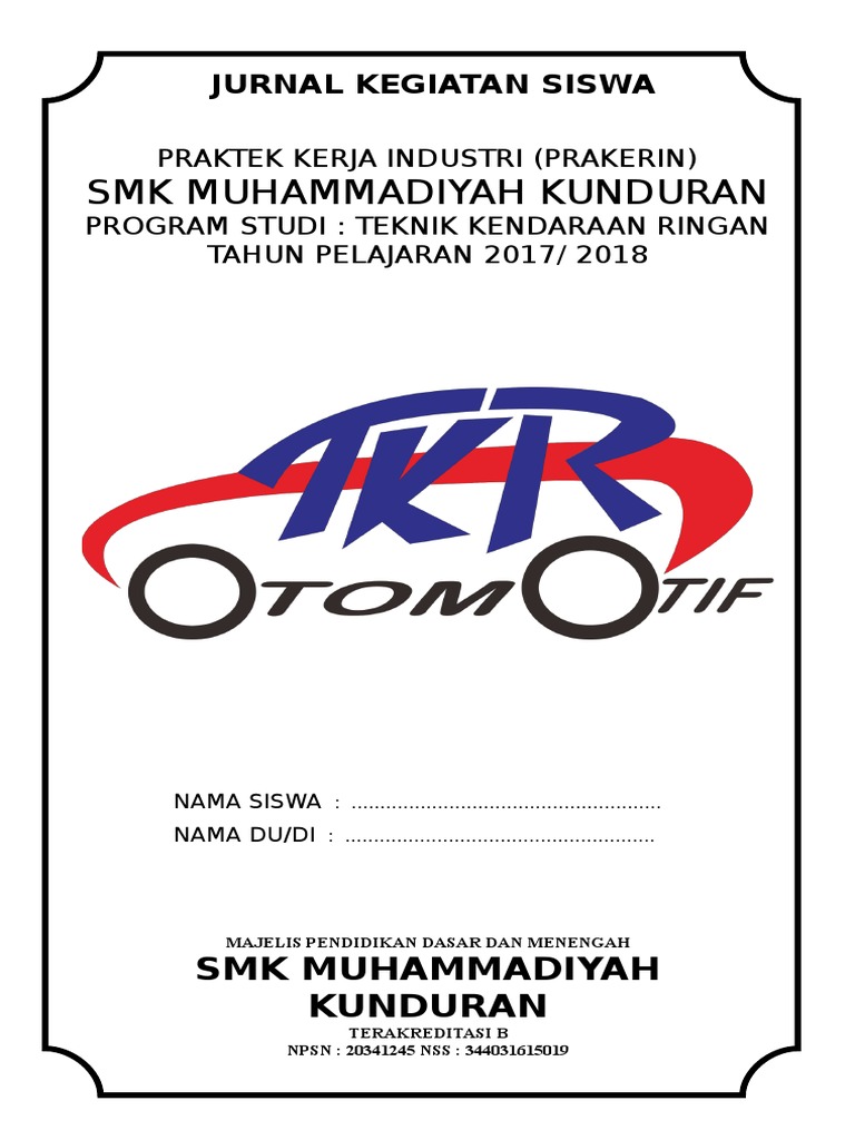 Contoh Modul Prakerin TKR 2018 Print | PDF