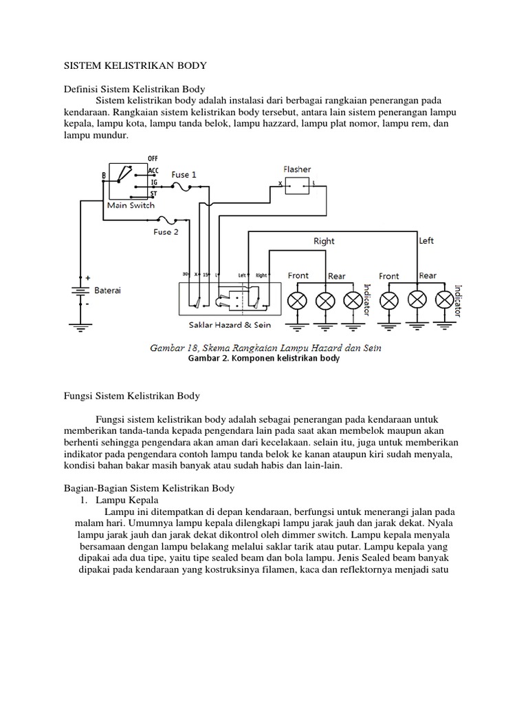 Sistem Kelistrikan Body | PDF