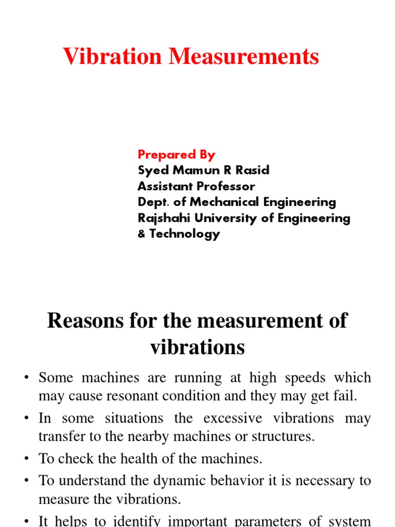 Vibration Measurement | PDF | Accelerometer | Frequency