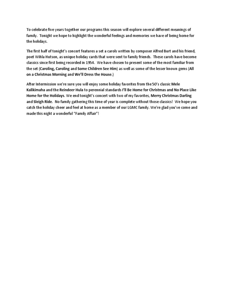 LGMC - AD Notes - Holiday 2017 | PDF