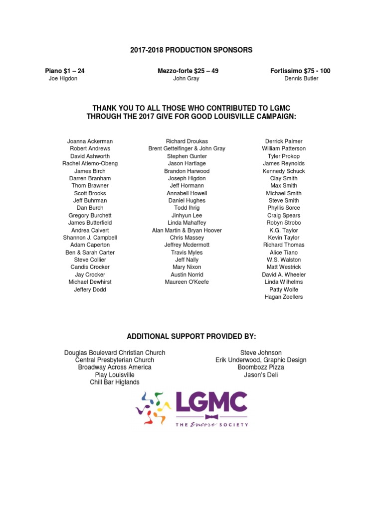 LGMC Support Page - Holiday 2017 | PDF | Leisure