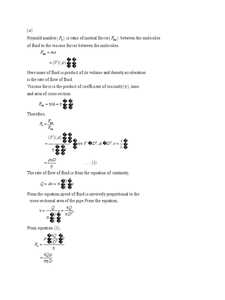 Reynold Number | PDF | Reynolds Number | Fluid Dynamics