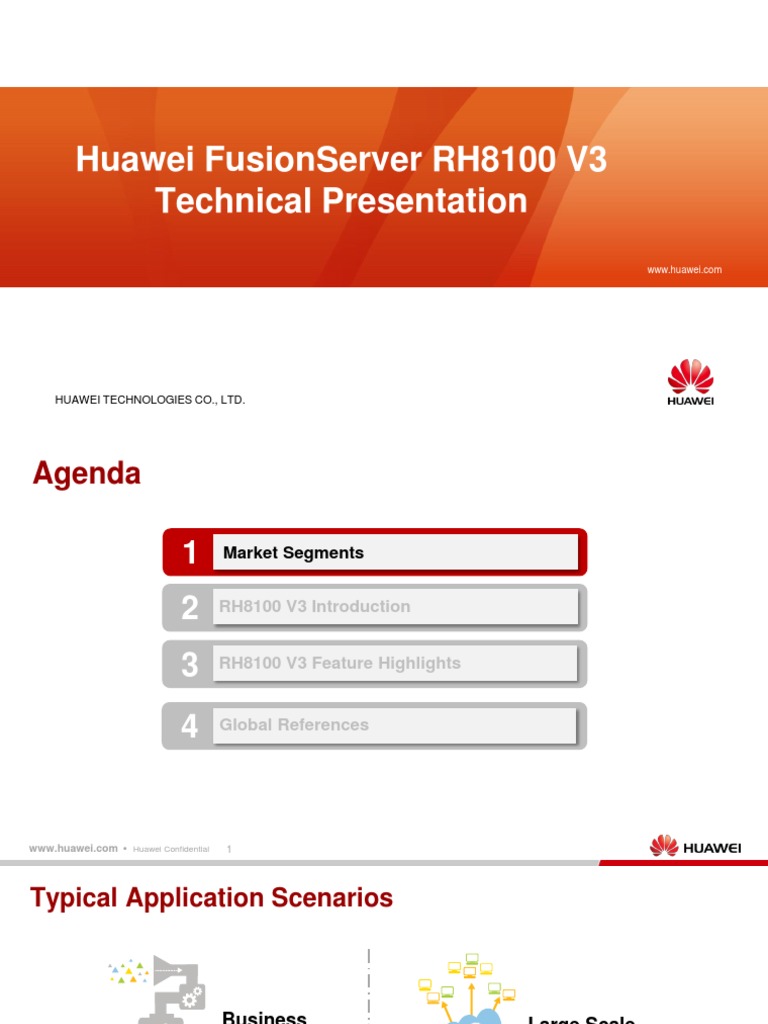 Huawei FusionServer RH8100 V3 Technical Presentation | PDF | Hard Disk ...
