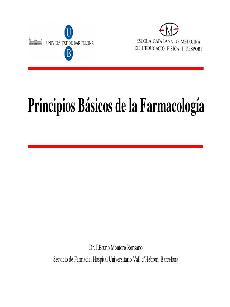 1161545772farmaco (Principios Basicos) PDF | PDF | Farmacología | Farmacocinética