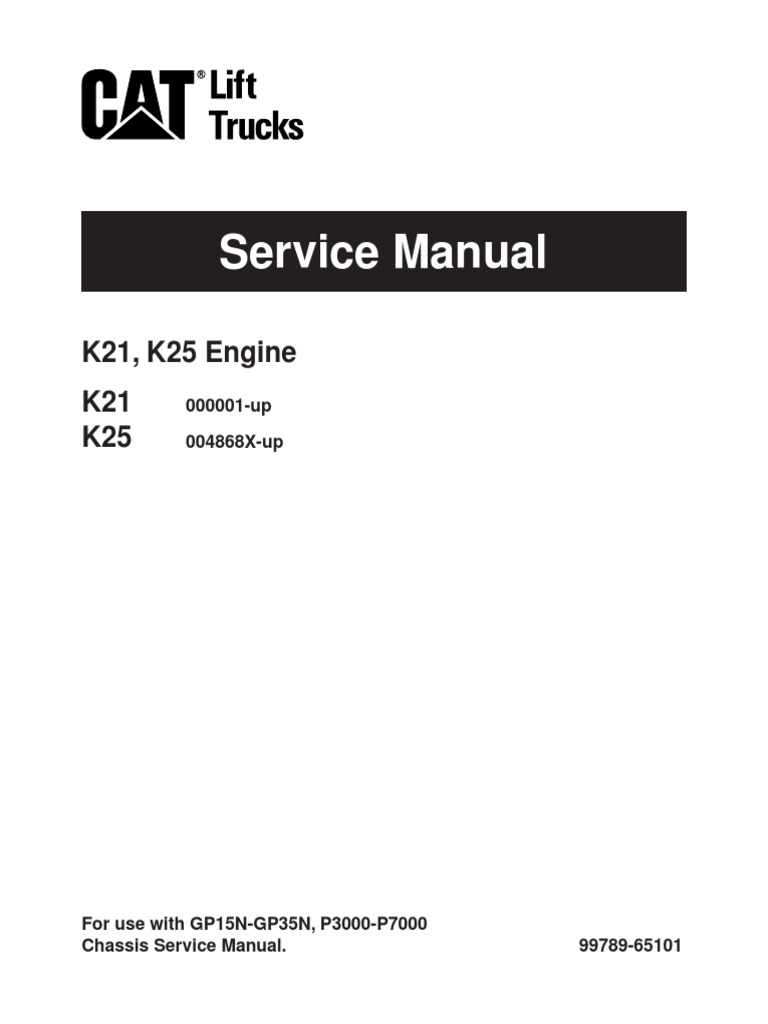 Service Manual: K21, K25 Engine K21 K25 | PDF | Engines | Throttle