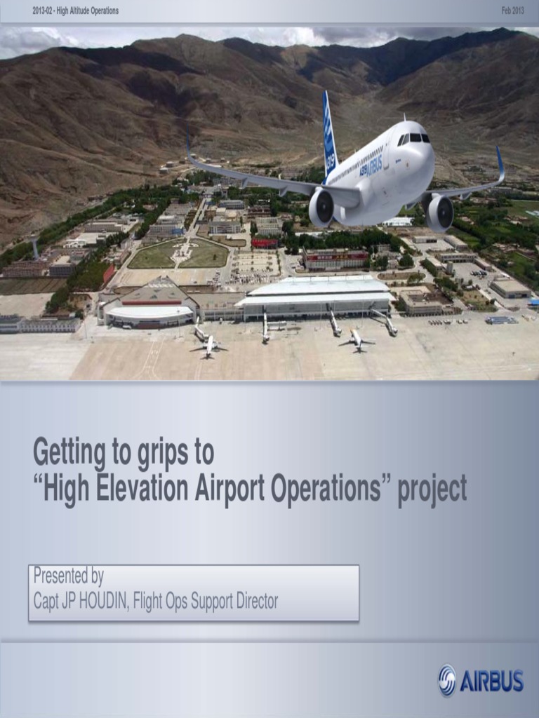 Getting to grips to “High Elevation Airport Operations” project