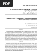 El Cuestionario CBCL de Achenbach | PDF | Validez (Estadísticas ...