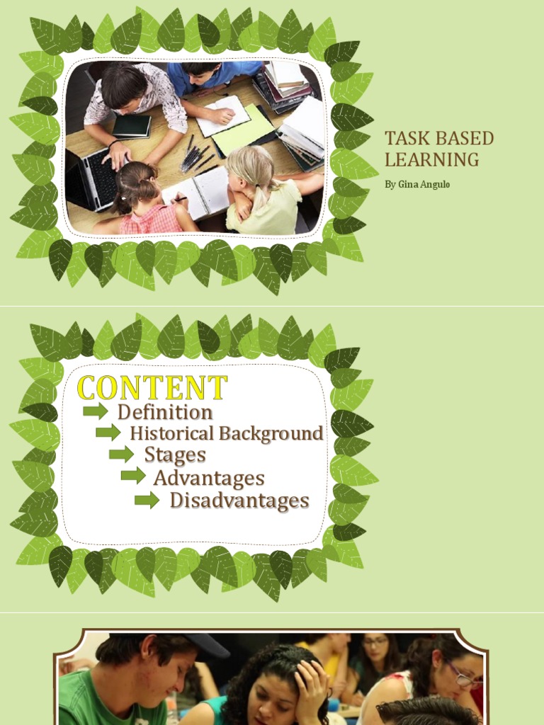 Task Based Learning - Met | PDF | Behavior Modification | Human ...
