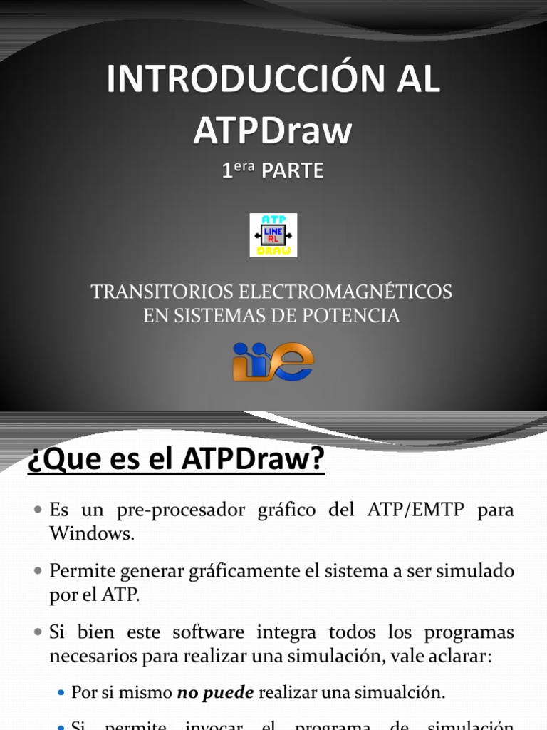Introduccion ATPDraw 2017 Clase 1 PDF | PDF | Simulación | Microprocesador