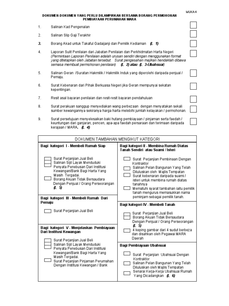 Checklist Dokumen | PDF