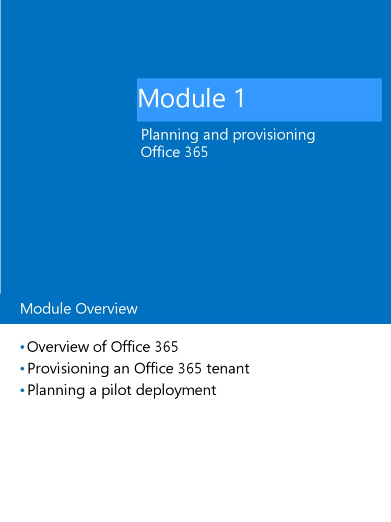 Planning and Provisioning Office 365 | PDF | Office 365 | Domain Name ...