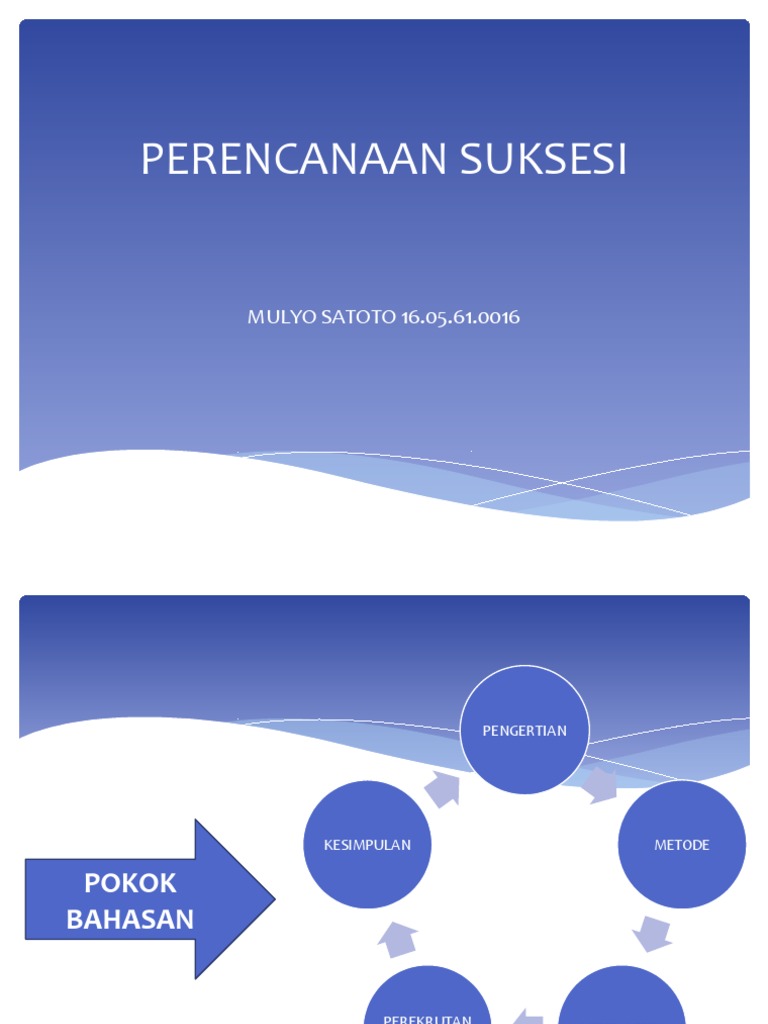 Rencana Suksesi dan Perekrutan Suksesor | PDF | Bisnis | Pengembangan Diri