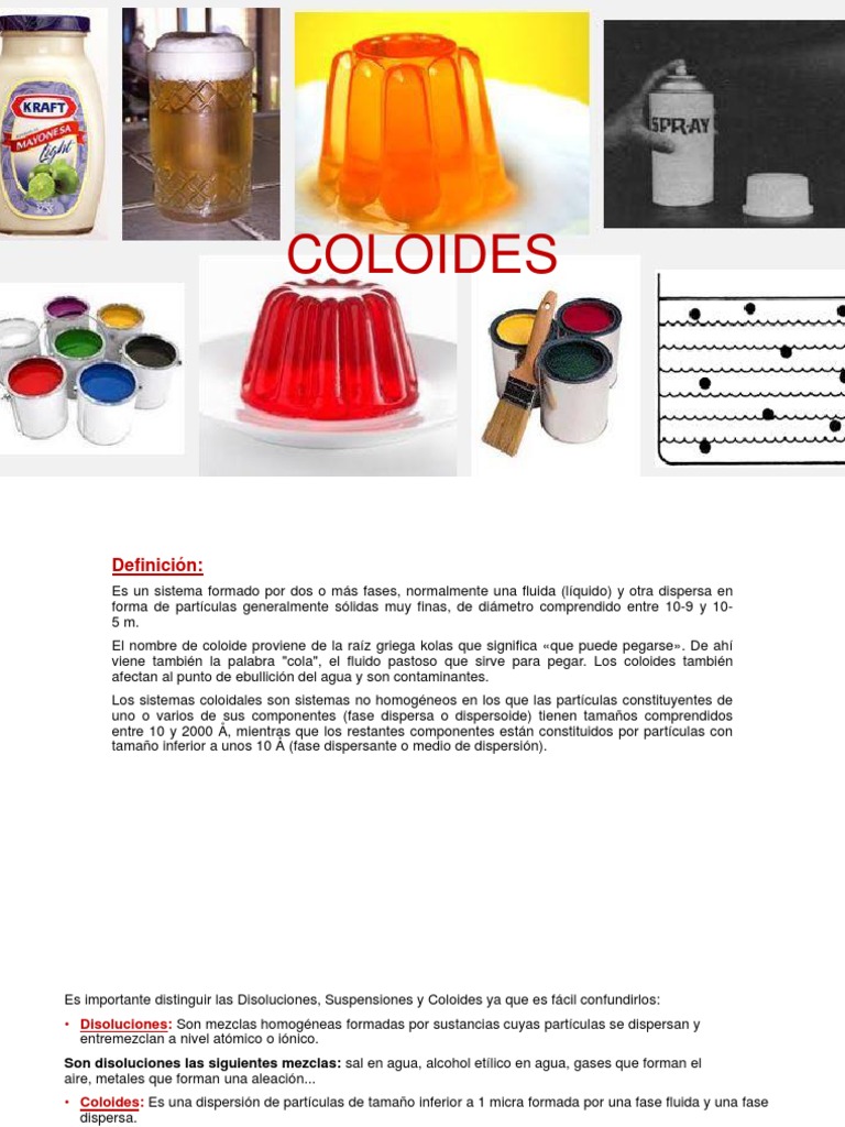 Colo Ides | PDF | Coloide | Sustancias químicas