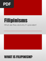 Filipinism: Philippine English | PDF | Linguistics | Languages