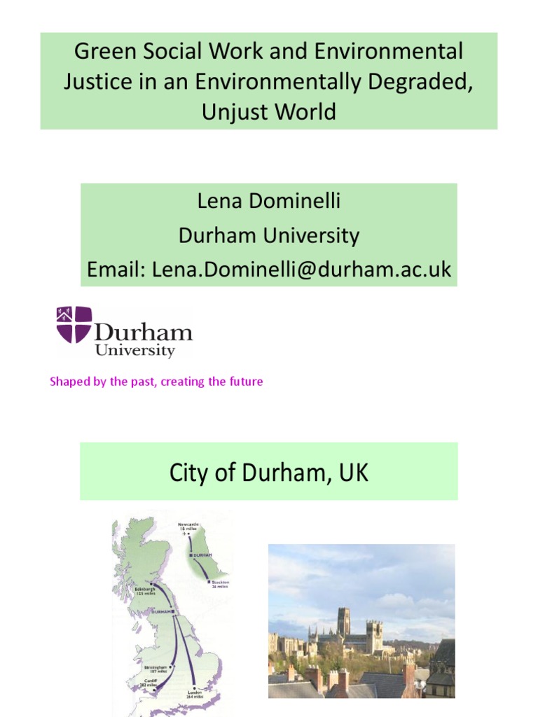 Green Social Work for Environmental Justice | PDF | Greenhouse Gas ...