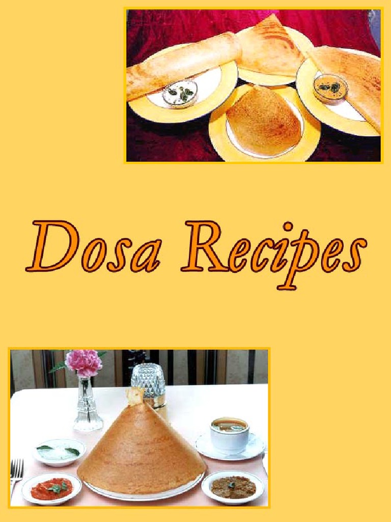 51 Types of DOSA PDF | PDF | Chutney | Curry
