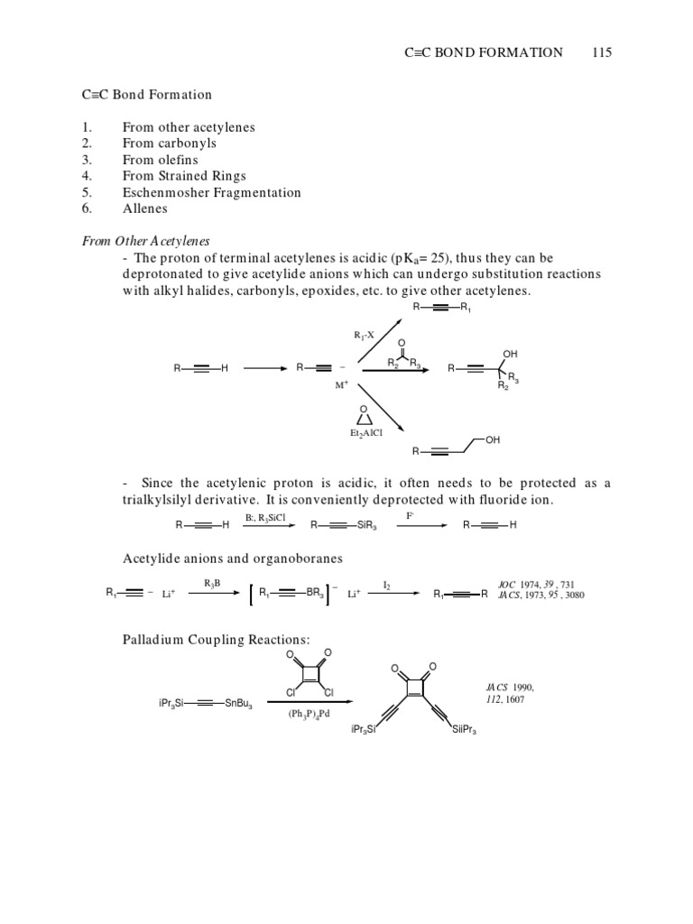 Acetylene | Organic Reactions | Chemical Reactions