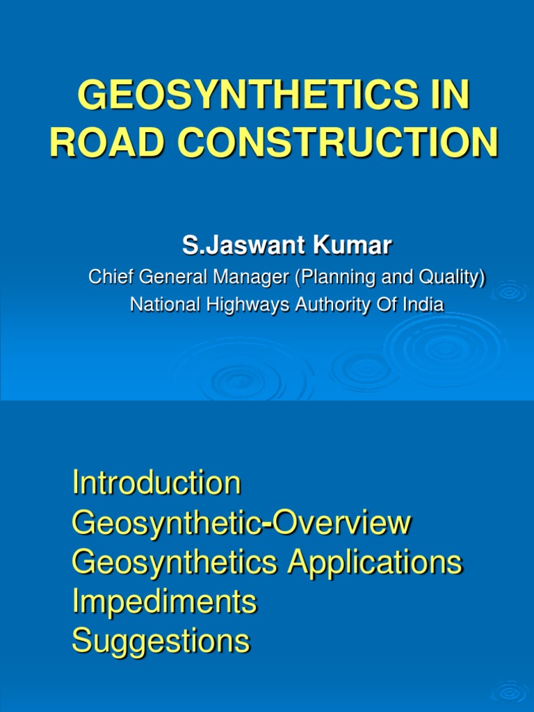 Geosynthetics in Road Construction | PDF | Civil Engineering ...