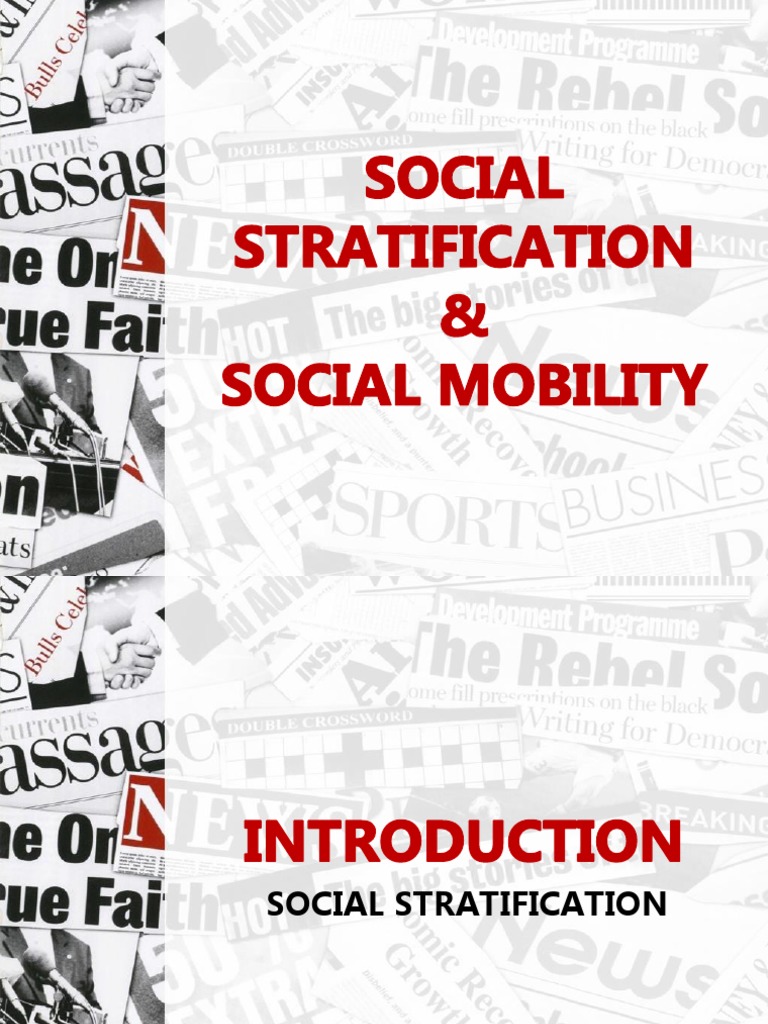 Social Stratification and Social Mobility | PDF | Social Stratification ...