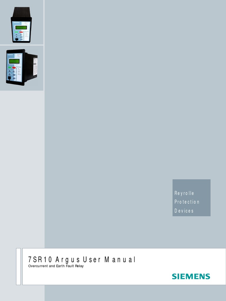 7SR10 Argus Complete Technical Manual | PDF | Power Supply | Relay