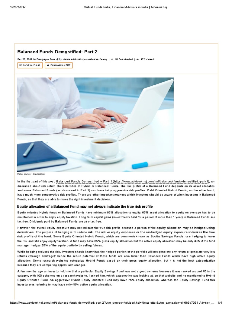 Balanced Funds Demystified: Part 2: Send Via E-Mail Download As PDF ...