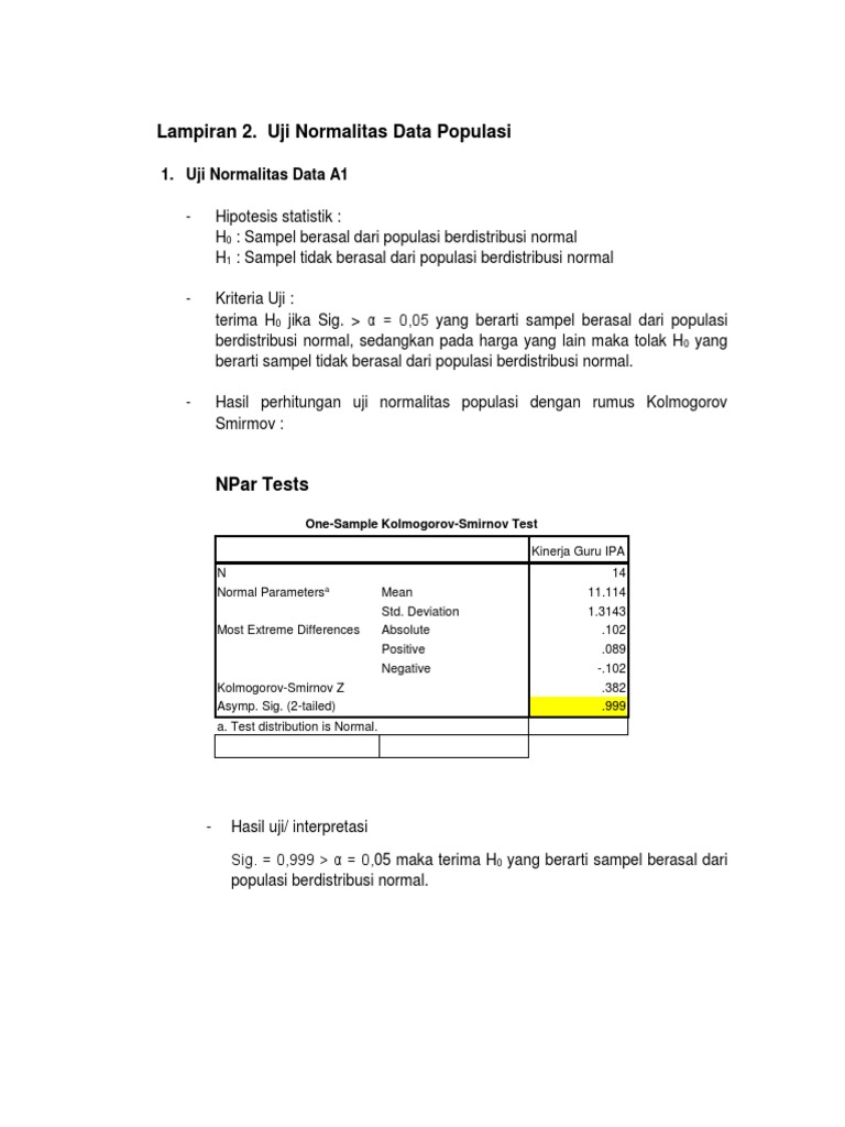 Lampiran 2 - Uji Normalitas | PDF
