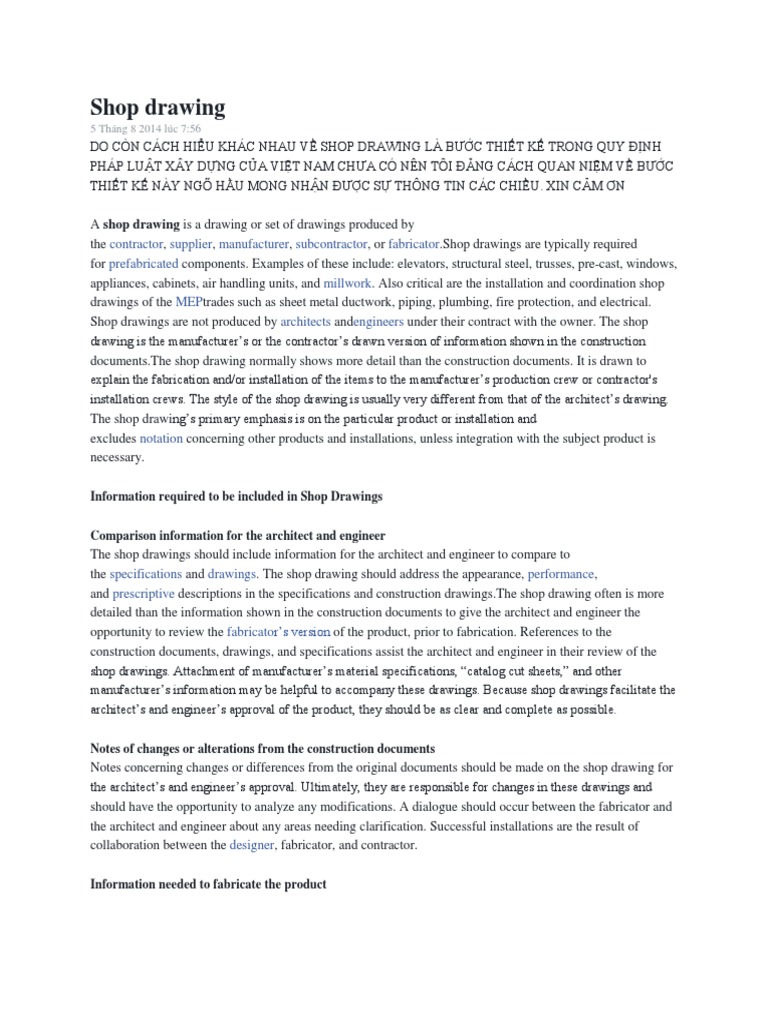 Shop Drawing | PDF | Architectural Design | Architecture