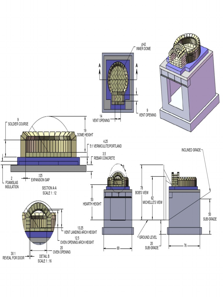 Pizza Oven Schematic | PDF | Buildings And Structures | Building ...