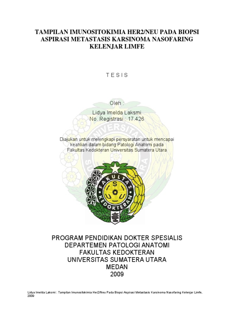 Tampilan Imunositokimia Her2/Neu Pada Biopsi Aspirasi Metastasis ...